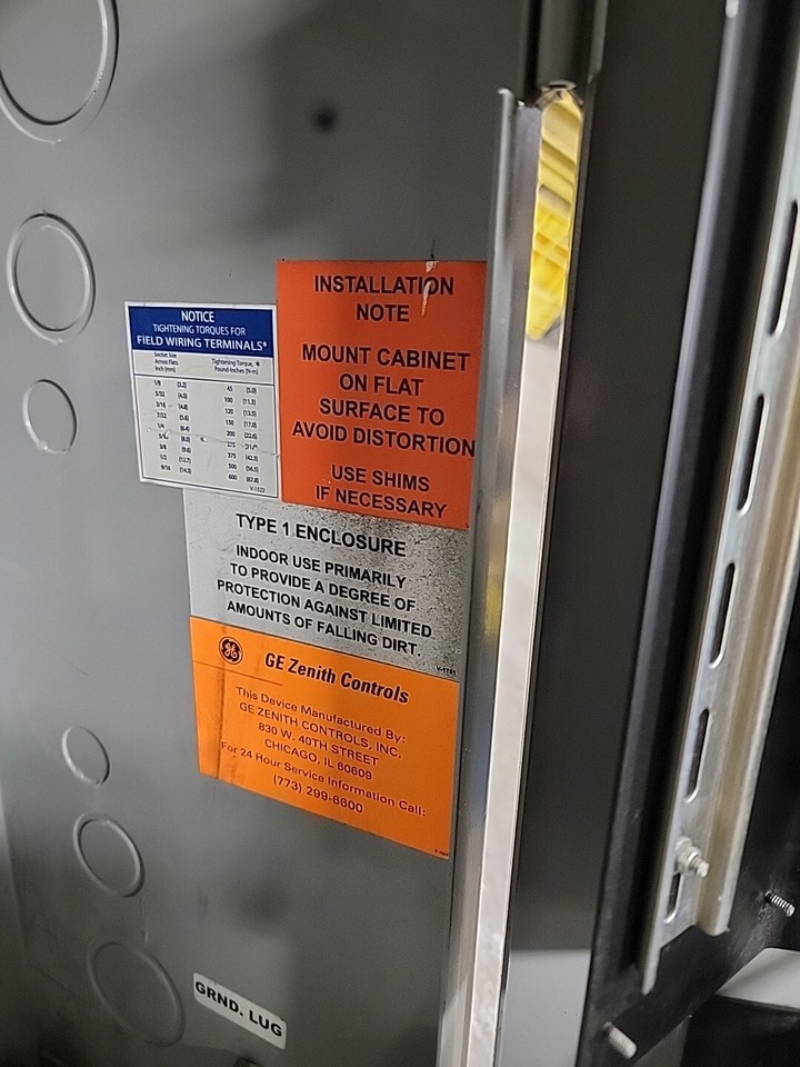 GE Zenith Controls MX150 w/ Transfer Switch 50P-1160 | eBay