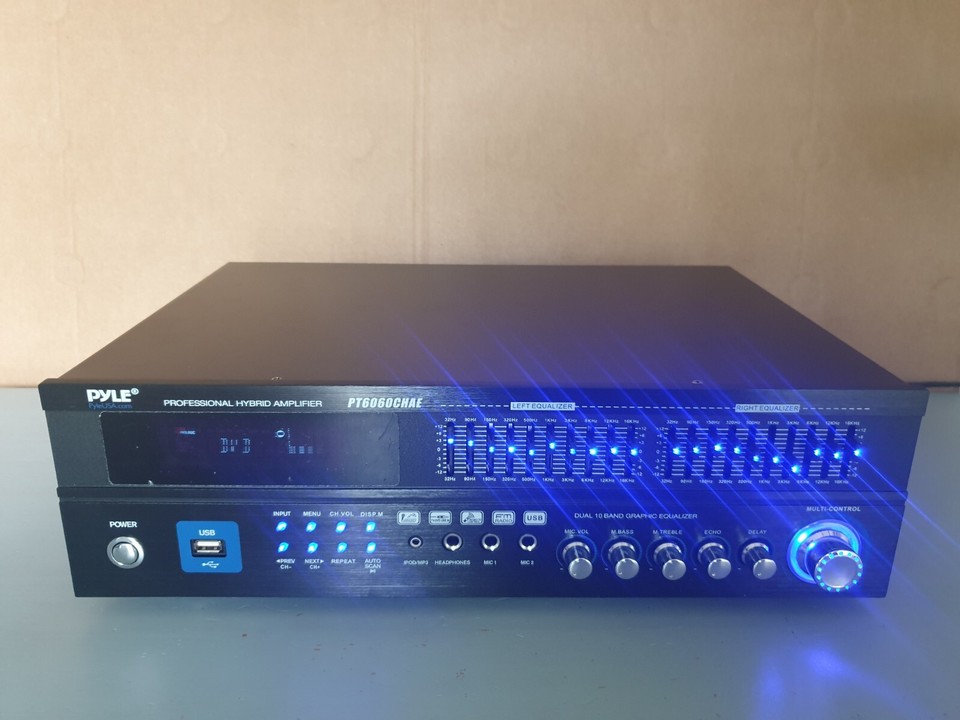 Pyle PT6060CHAE 6 Channel Hybrid 2000W Wireles Amplifier Receiver NO ...