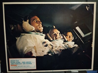 Lobby Card 1969 MAROONED G Hackman R Crenna J Franciscus stranded ...