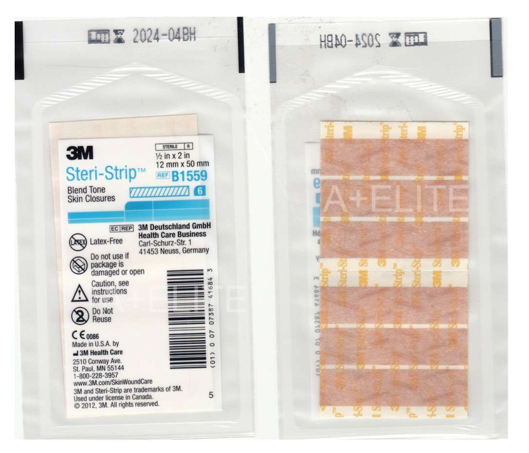 3M Steri-Strip Blend Tone Skin Closure Adhesive Bandage - B1559 for ...
