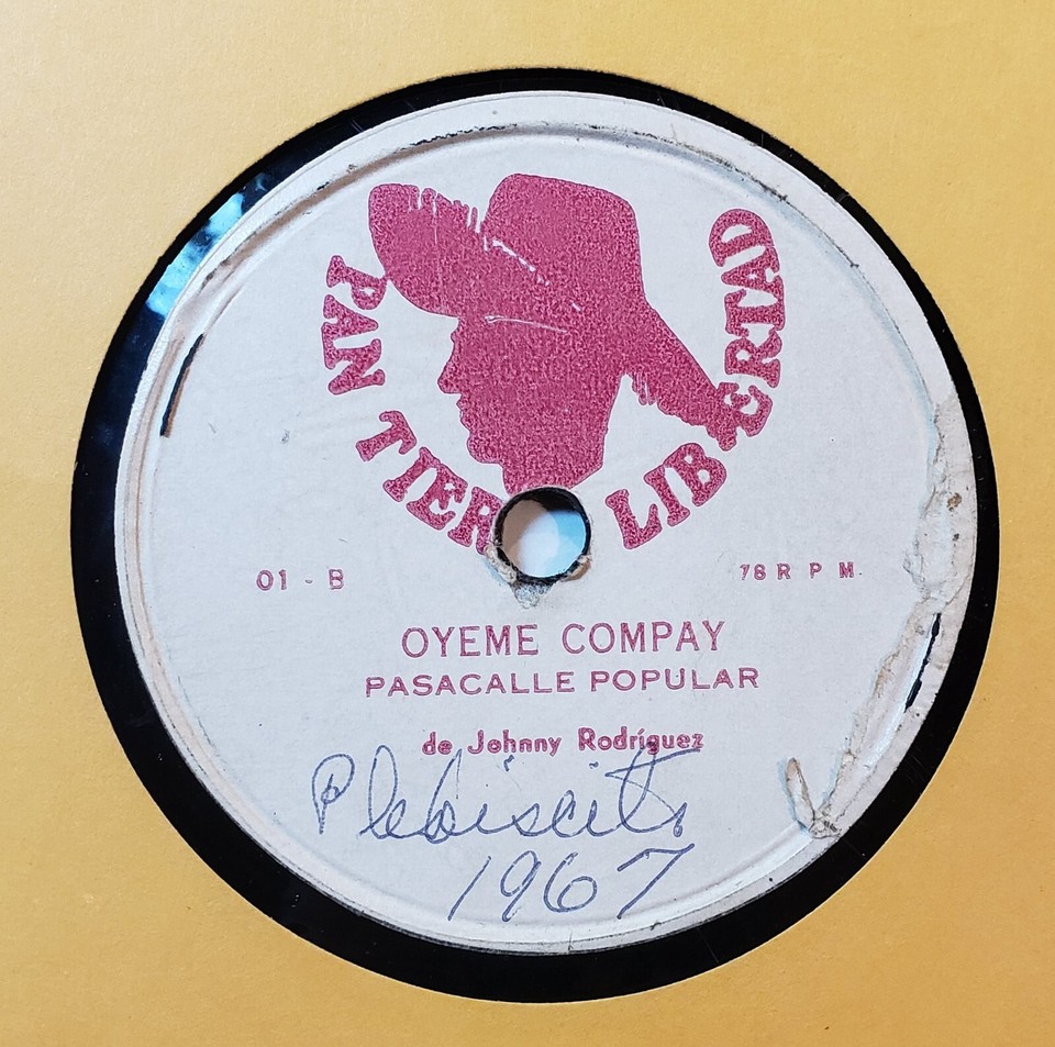 PPD / PARTIDO POPULAR DEMOCRATICO / PUERTO RICO / 78 RPM RECORD / 1960 ...