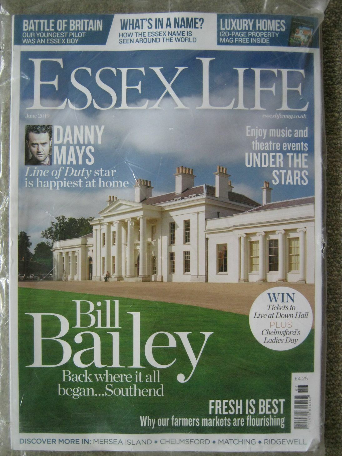 Essex Life magazine June 2019 Danny Mays Bill Bailey Southend Mersea ...