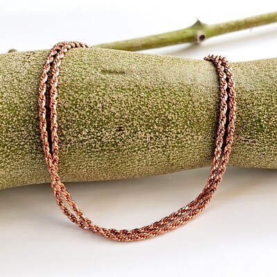 Pure Copper Chain Necklace Men & Women Solid Copper Chain With Hook ...