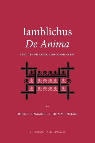 John M. Dillon Iamblichus De Anima (Paperback) (UK IMPORT ...