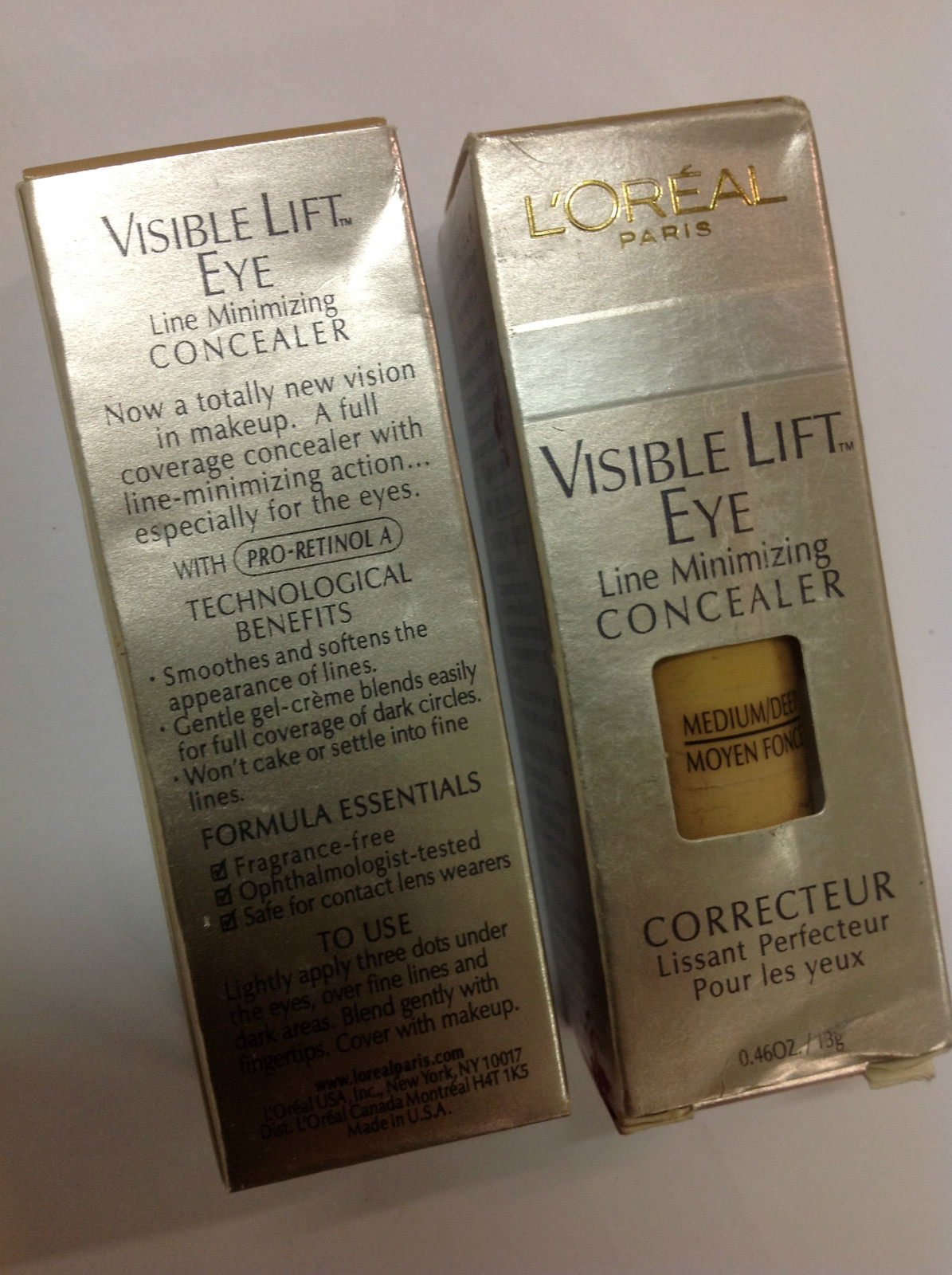 L'Oreal Visible Lift Line Minimizing & Tone-Enhancing Eye Concealer for ...