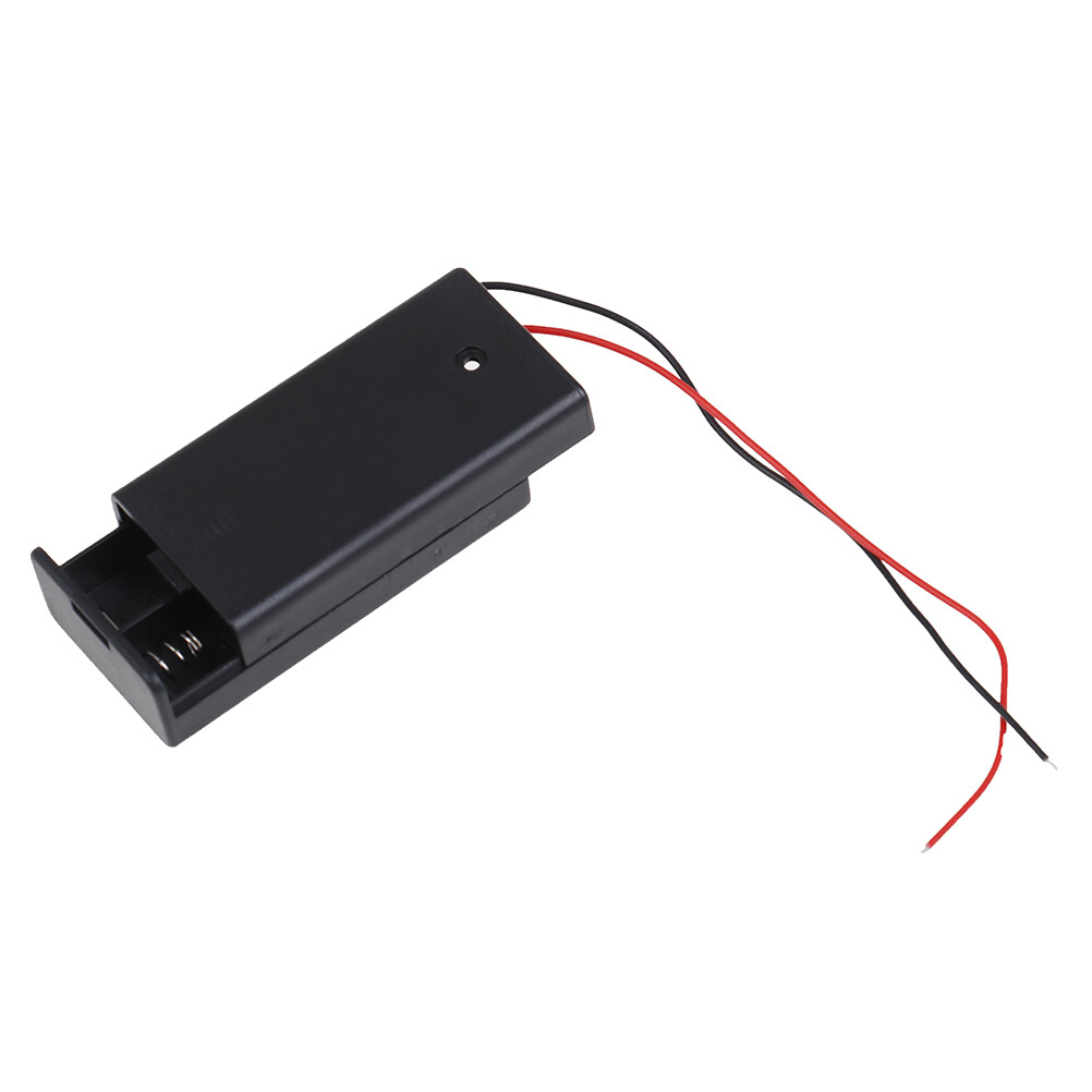 2x AA 3V battery holder connector storage case box ON/OFF switch with ...