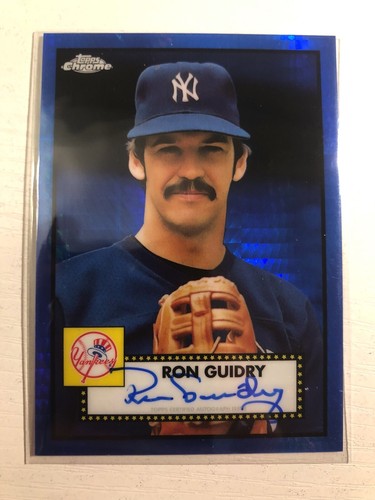 2021 Topps Chrome Platinum Anniversary - Autographs Ron Guidry #PA-RG ...