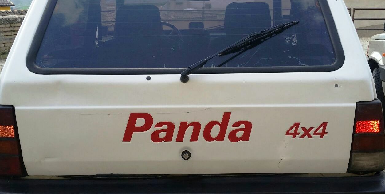 ADESIVO STICKER PANDA 4X4 PORTELLONE POSTERIORE FIAT PANDA - NO SISLEY ...