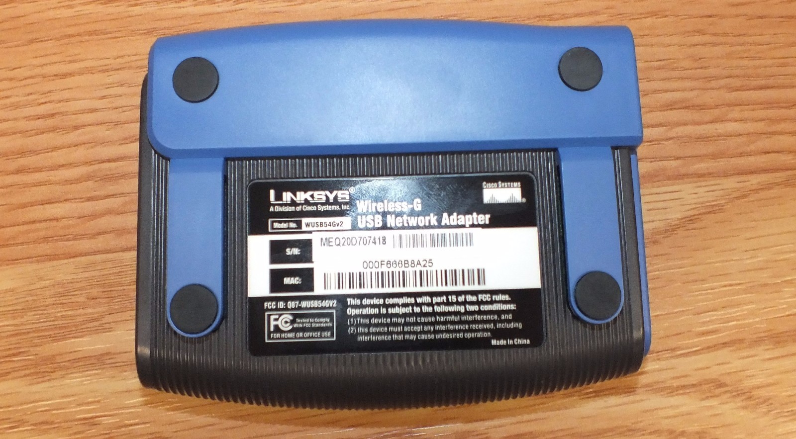 Genuine Linksys (WUSB54G) V2 Wireless-G USB Network Adapter 2.4GHz ...