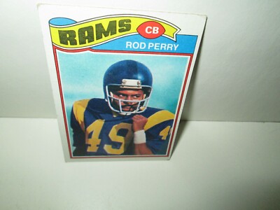 ROD PERRY 1977 FOOTBALL CARD Topps #197 Rookie RC LOS ANGELES RAMS ...