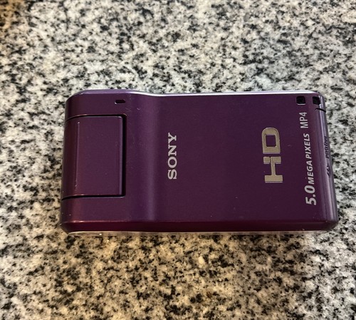Sony Webbie HD Mp4 Photo Video Movie Camera Purple 5.0 Mega Pixel ...