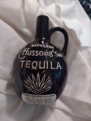 Tequlia Reposado Hussong- Empty- Vintage Jug 7.5" empty..no lid | eBay