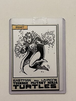 NECA TMNT RENET Kevin Eastman Signed Card AutoT 2022 Mirage Same Day ...