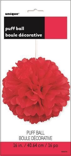 Tissue Paper Puff Ball Decoration Red 40cm | eBay