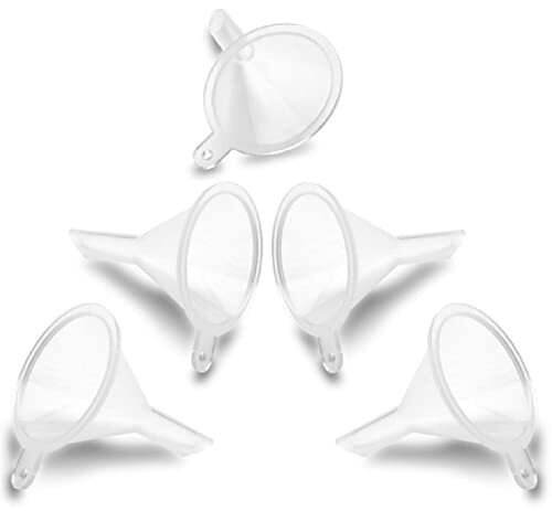 5 Pack Mini Plastic Funnel for Sand Art Perfumes Spices Powder ...