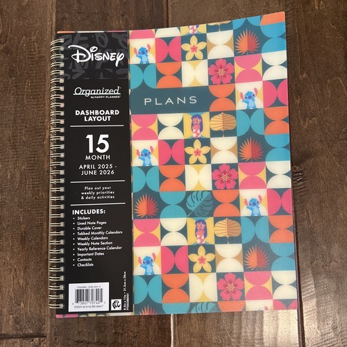 Disney 2025/2026 Monthly Appointment Planners Calendar 8.5x11 Dimension ...