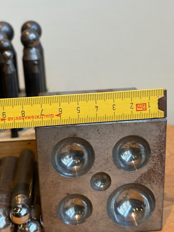 Jewellery Dapping Block & Punch Set – Heavy Duty Metal Forming Tools ...