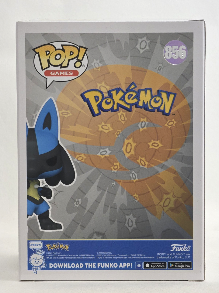 Funko Pop! Games Pokemon Pearlescent Lucario Pokemon Center Exclusive ...