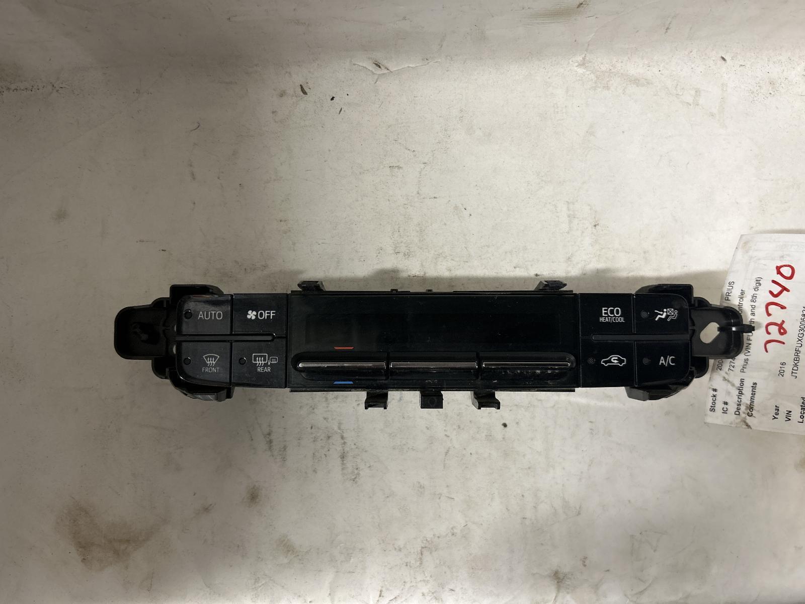 2016 TOYOTA PRIUS Heat AC Controller Prius OEM 16 17 18 19 | eBay