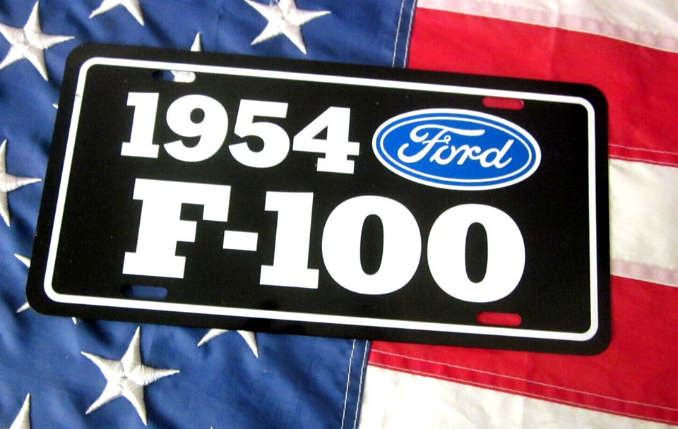 1954 Ford F-100 Pickup License plate tag F100 Pick Up Truck Hot Rod ...