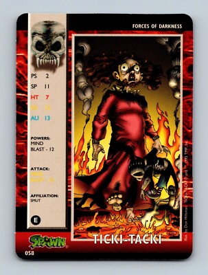 Spawn Power Cardz - Tikcki Tacki 058 - TMP. Inc. 1995 | eBay