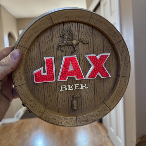 Jax Beer Keg Sign 9” Plastic With Extra Clock | eBay