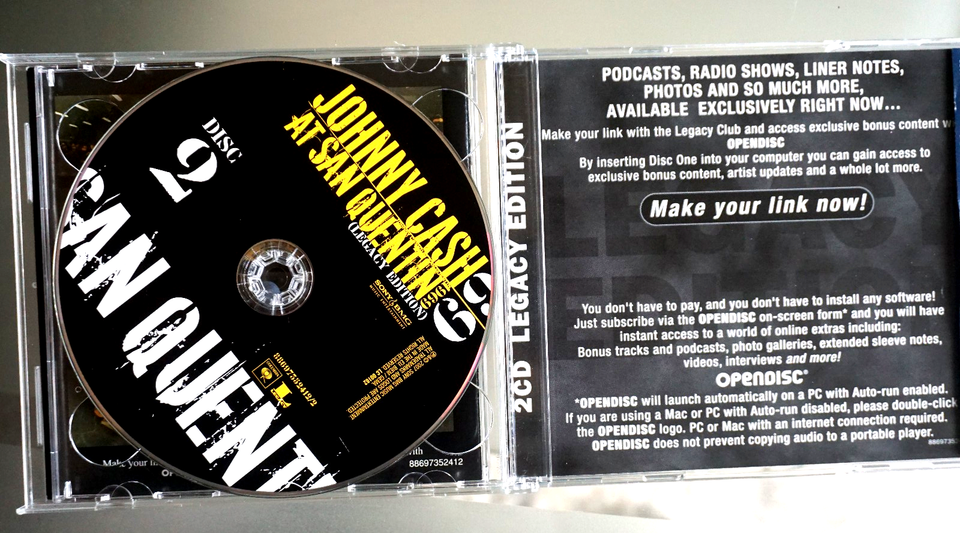 Johnny Cash "At San Quentin" Doppel-CD Legacy Edition | eBay.de