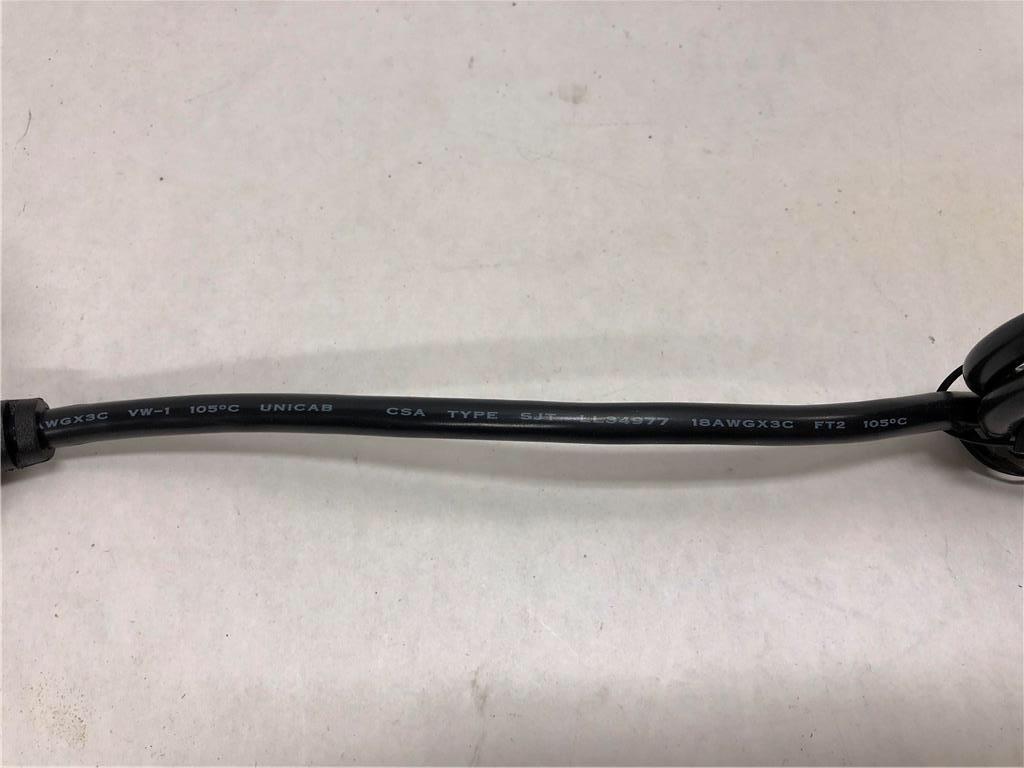 Unicab CSA Type SJT LL34977 18AWGX3C FT2 Black Power Cable Cord (Lot of ...