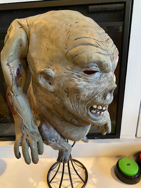 Zombie Mask Gruesome Mangled Face Costume Realistic Halloween Adult | eBay