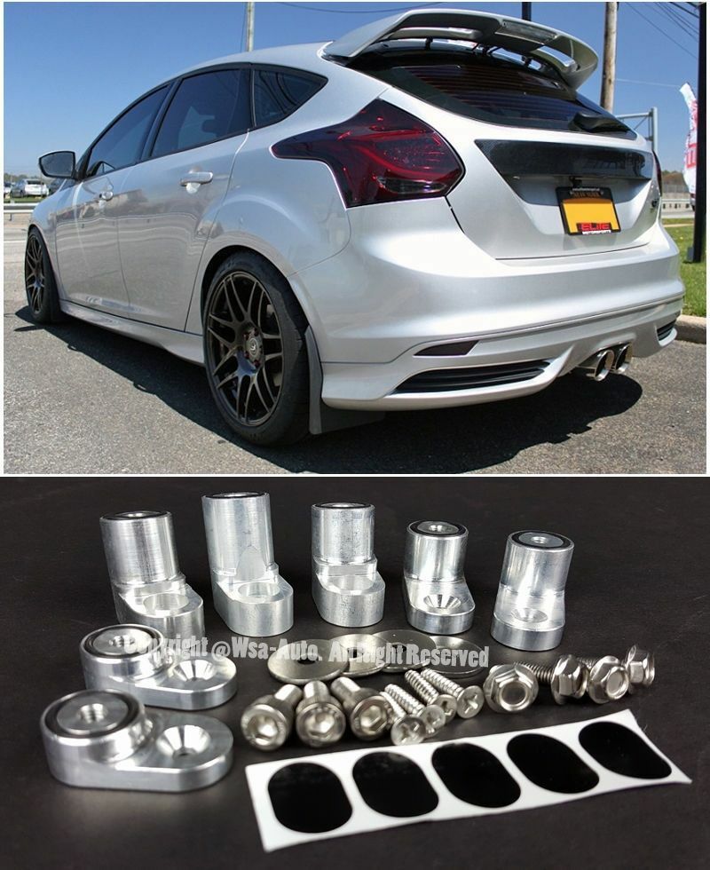 SILVER WING RISER KIT FOR REAR SPOILER FORD FOCUS ST HATCHBACK 13-UP ...