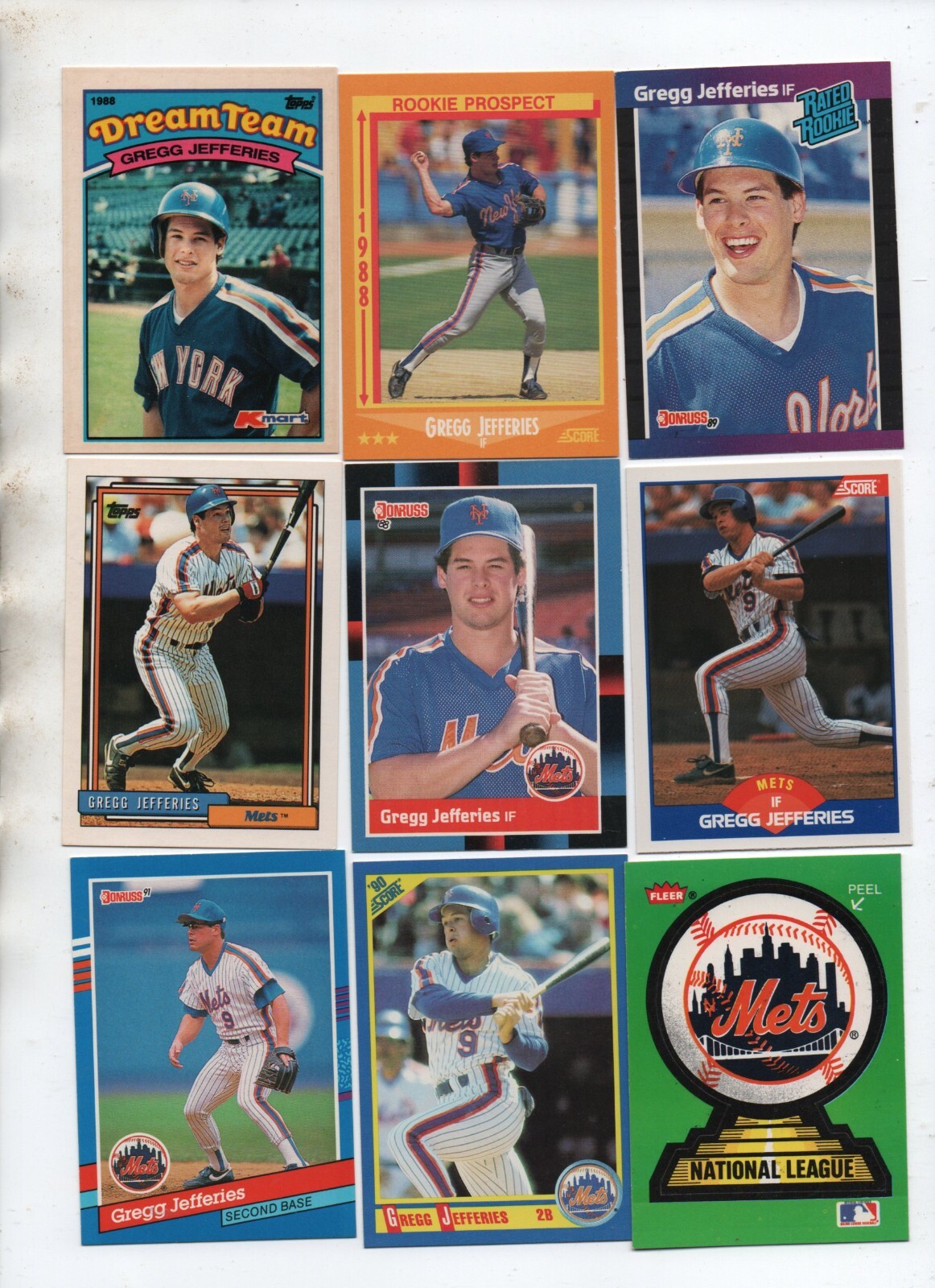 9-greg jeffries new york mets lot #1 nice mix with rc | eBay