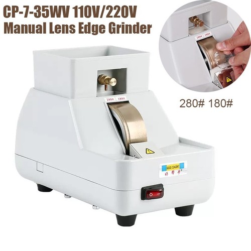 CP-7-35WV Manual Lens Edger Optical Eyeglass Lens Edge Grinder Polisher ...