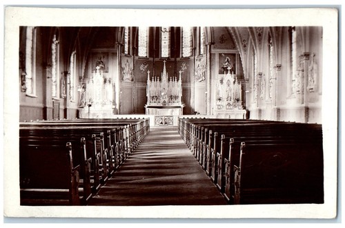 1914 St. Patrick Church Interior View Amboy Illinois IL RPPC Photo ...