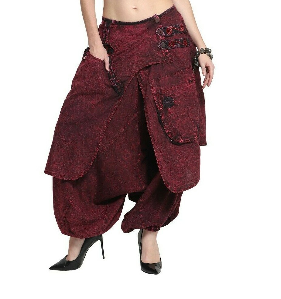 Haremshose Goa Hose Pumphose Aladin-Hose Ballonhose Yoga Damen Herren ...