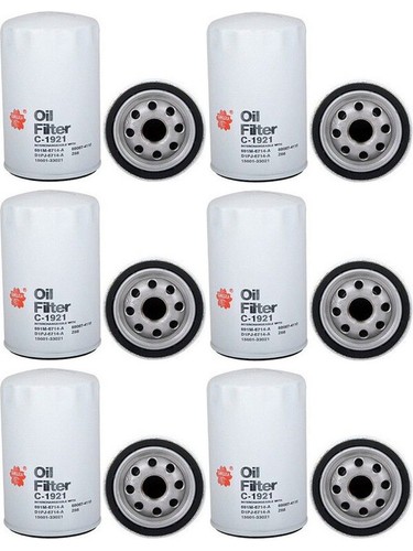 6 x Sakura Spin-On Oil Filter C-1921 fits BRIGGS & STRAT. 303700 16HP ...