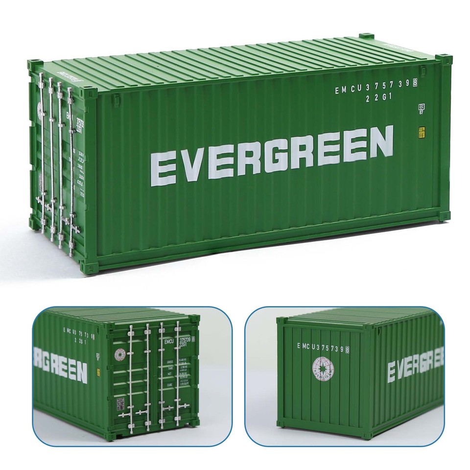 Evemodel O Scale 20ft Shipping Container 20' Cargo Box for Model ...
