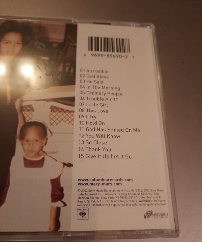 Mary Mary Incredible CD Columbia 2002 | eBay