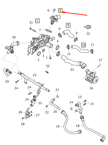 VOLVO XC40 Thermostat Housing Kit 31474296 NEW GENUINE | eBay
