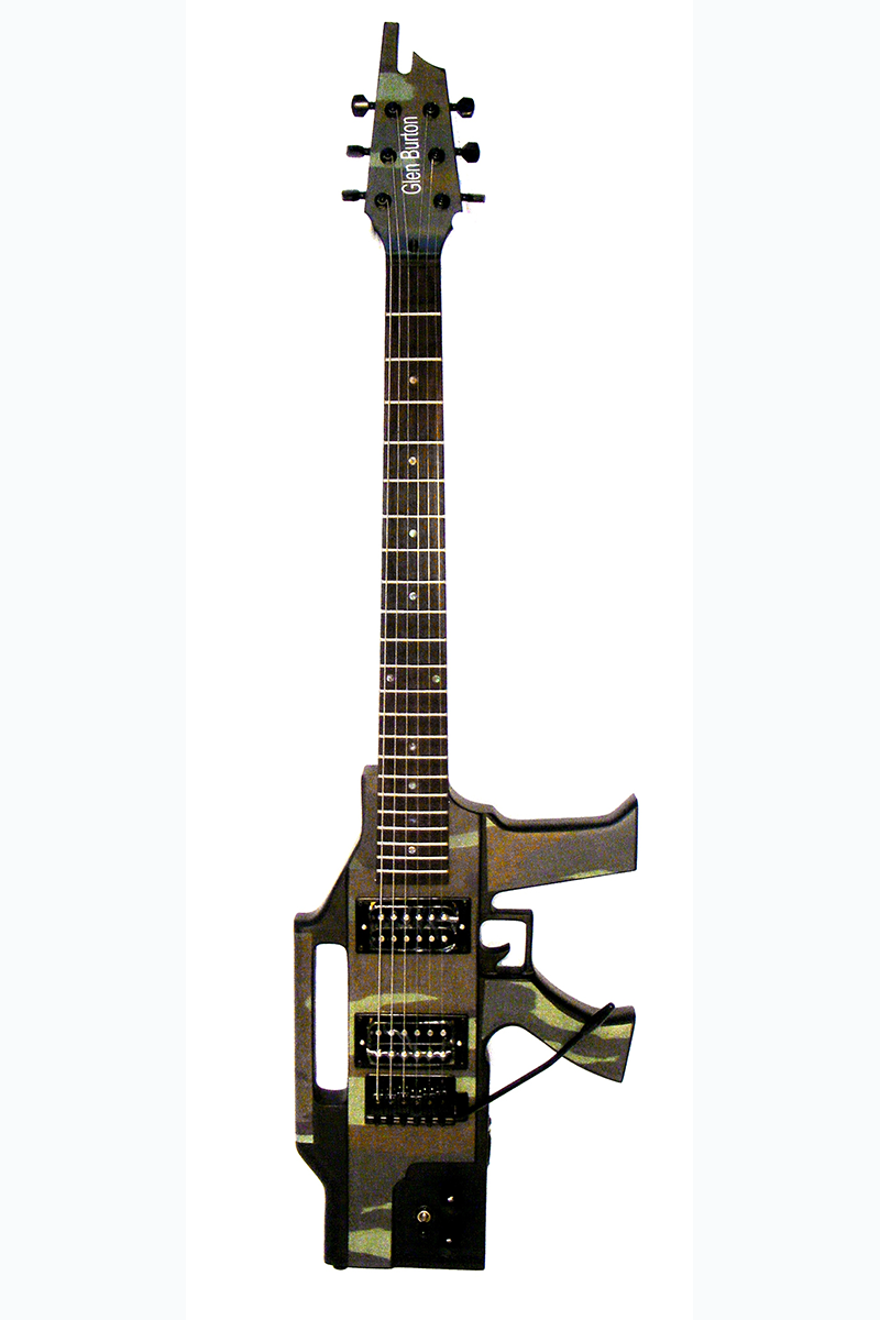 Glen Burton Ak47 Machine Gun Electric Guitar Camouflage Rifle for sale ...