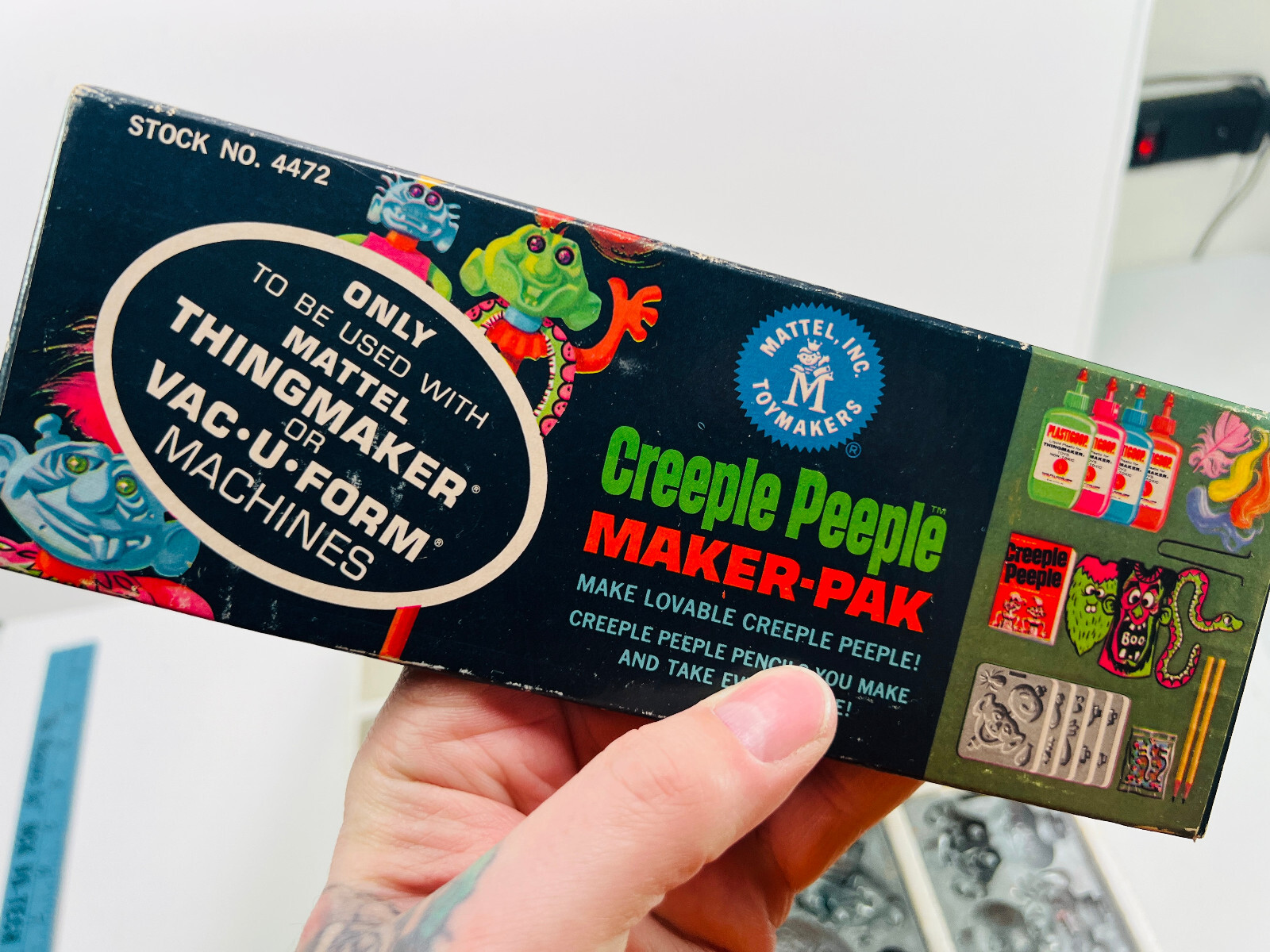 vtg Mattel Thingmaker Creeple People molds box instructions NO COMPLETE ...