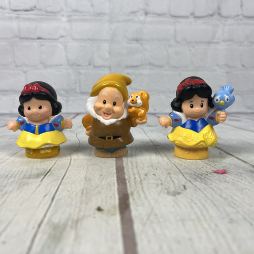 Little People Snow White with Blue Bird Happy Dwarf with Squirrel ...