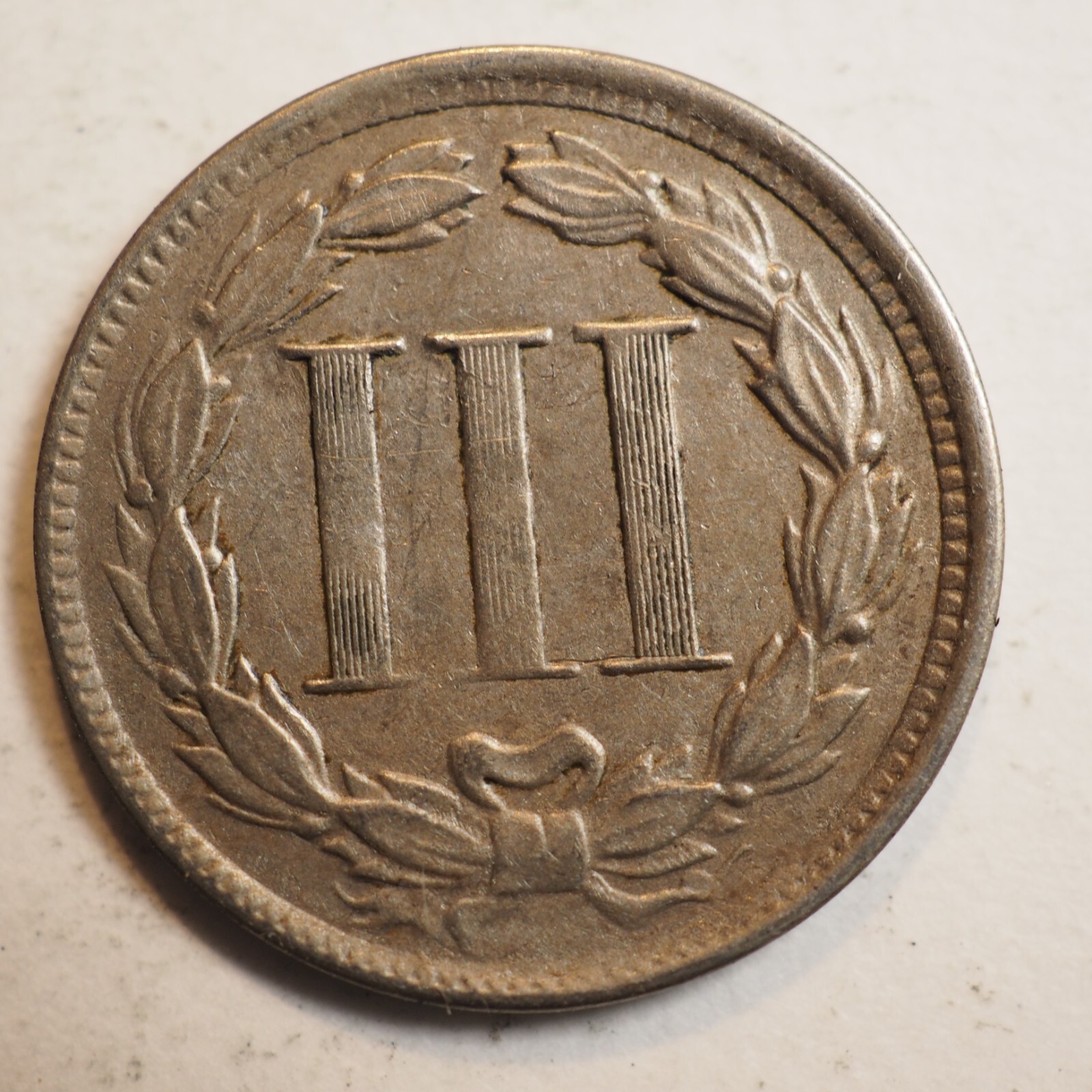 1867 3 CENT NICKEL ***NICE COIN!*** - FREE SHIPPING! A3450 | eBay