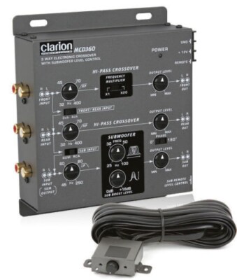 CLARION MCD360 3-WAY 6-CHANNEL INPUT ELECTRONIC CROSSOVER W/ 5-VOLT RCA ...