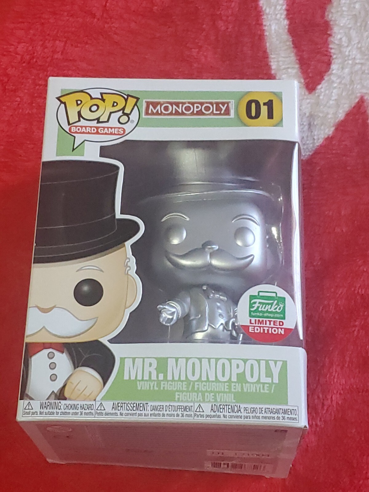 FUNKO Pop! Mr. Monopoly Silver Edition #01 Vinyl Figure Funko Shop ...
