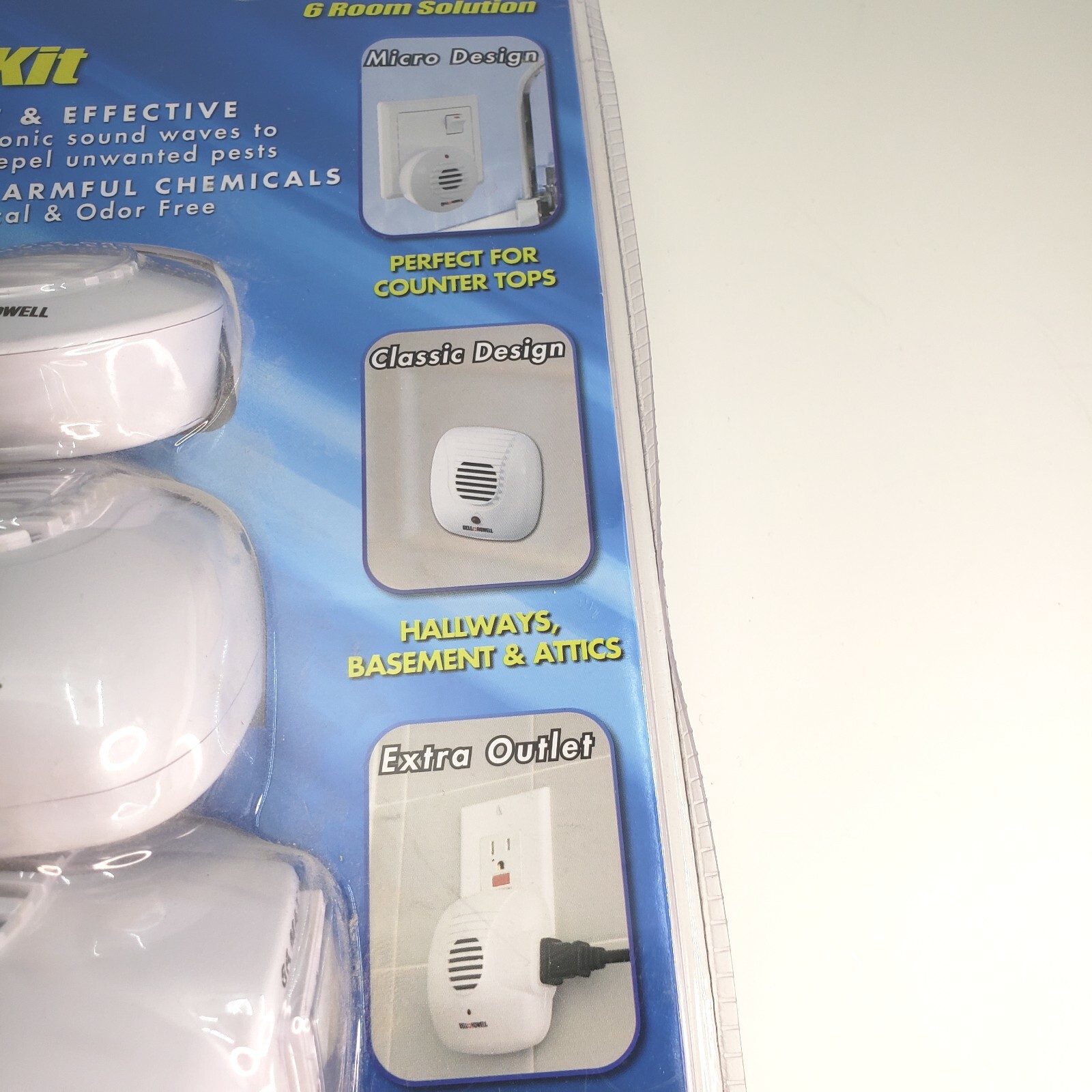 Bell and Howell Multi Ultrasonic Pest Repeller Plug-In Complete Home ...