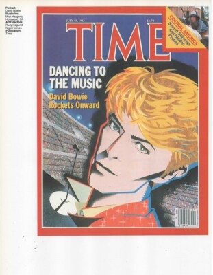 Print David Bowie-Dancing to the Music-Rockets-1983 Time Magazine Mike ...