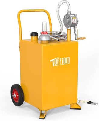 20 Gallon Gas Fuel Diesel Caddy Transfer Tank Container with Rotary ...