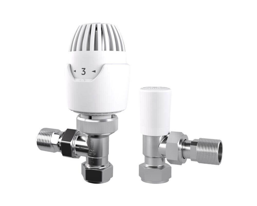 Drayton RT212 Thermostatic Radiator Valve with 15mm Angle + Matching ...
