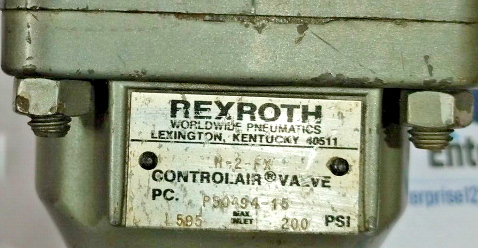 Rexroth H-2-Fx Control Air Lever Operated Valve 200 Psi Pc :P50494-15 L595 | eBay