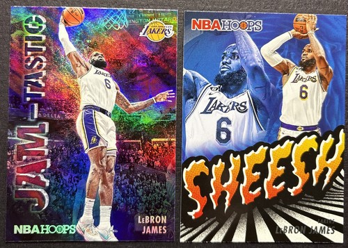 LEBRON JAMES 2023-24 NBA Hoops JAM-TASTIC Holo #5 AND Sheesh #6 (Rare ...
